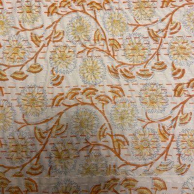 Indian Handmade Kantha Quilt Vintage Throw Soft Cotton Blanket Hand ...
