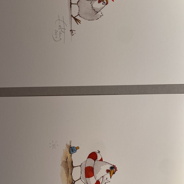 Kiwi and Kiwi. Illustrated by Friederike Ablang. Printed and Signed. 12 ...