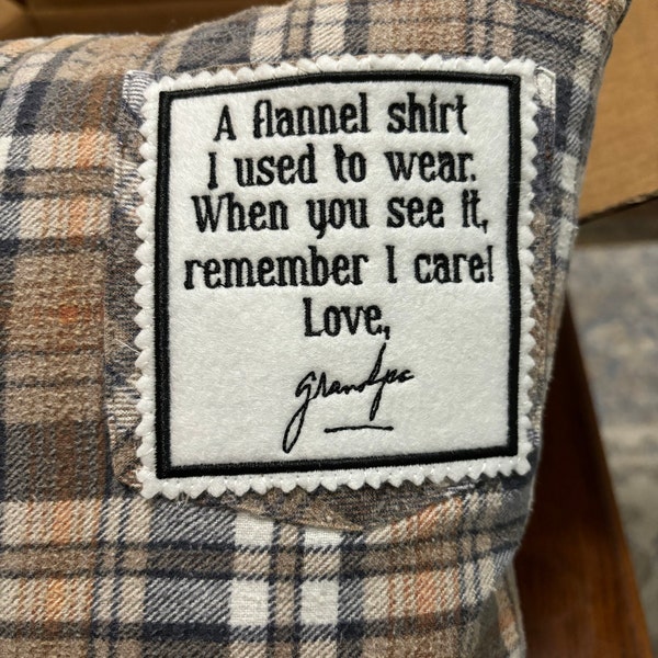 PATCH for Memory Pillow Custom Signature - Etsy