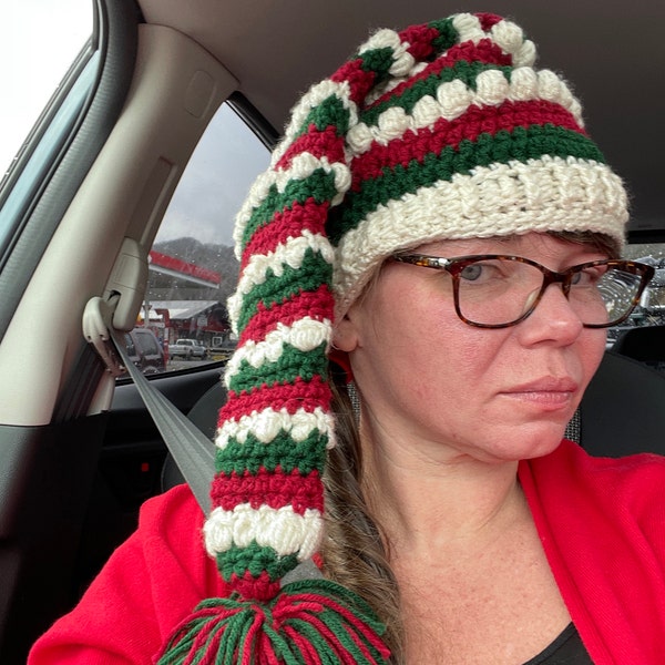 EASY CROCHET PATTERN - Elf Hat - Christmas Hat - Yuletide Elf Hat ...