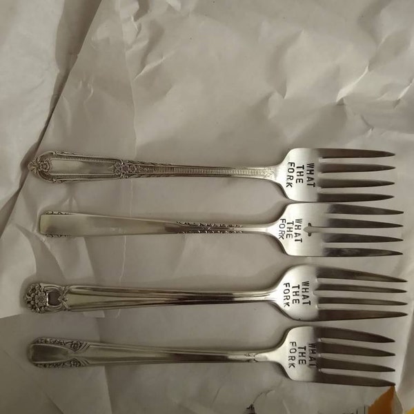 What the Fork - Hand Stamped Fork - Handmade Fork Gift - the Good Place ...