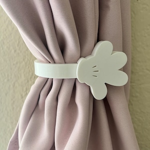 Mickey Glove Curtain Hook Tie and Curtain Ring - Etsy