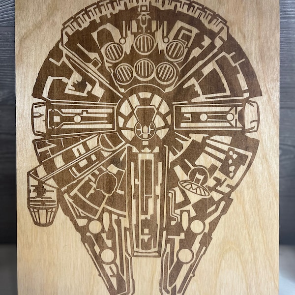 Millennium Falcon SVG - Digital Download- Minimalist - SVG - PNG - Star ...