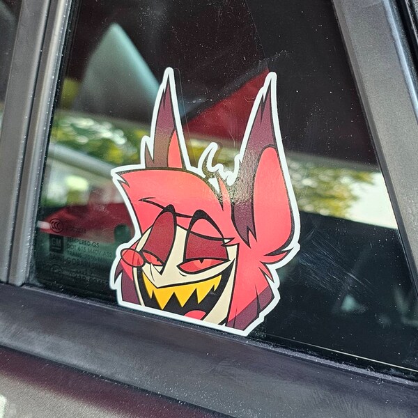 Front Facing Allan Smiling Friends Sticker Waterproof Adult Swim Decal ...