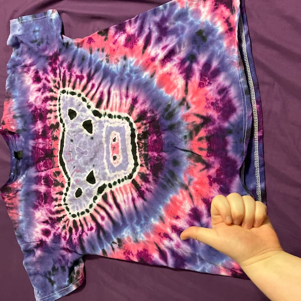 Hand Dyed Made to Order Cow Tie Dye Shirt, Purple Cow Tie Dye, T-shirt ...