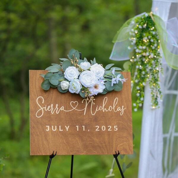 Wedding Welcome Sign With Custom Photo, Wedding Decor Wedding Sign ...