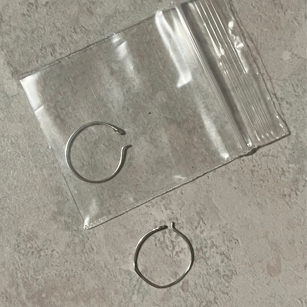 Mini Sterling Silver Hoop Earrings. Tiny Silver Hoops, Solid 925 ...