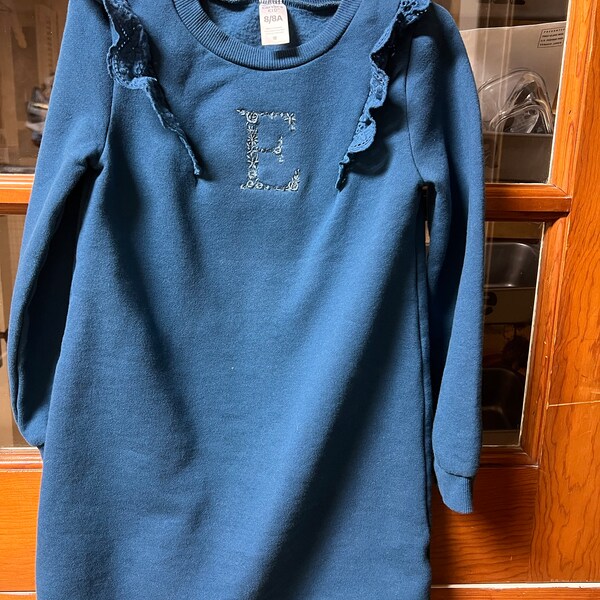 Machine Embroidery LETTER E Uppercase 3"/7,5 Cm Dainty Floral Font ...