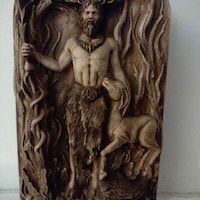 Demon Orobas, Goetia, Demon statue Goth decor Wooden statue Wood ...