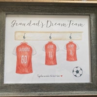 Fathers Day Gift, Football Print, Dads Dream Team, Gifts for Dad ...