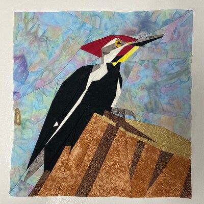 Pileated Woodpecker Paper Piecing Pattern - Etsy