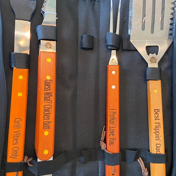 Personalized BBQ Set-grill Gift Set-groomsmen Gift-bbq Gift-grilling ...