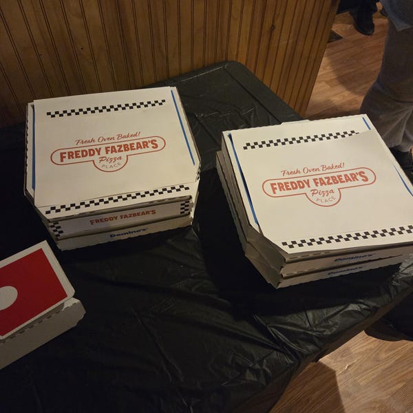 FNAF Printable Pizza Box Cover - Five Nights at Freddy's Digital ...