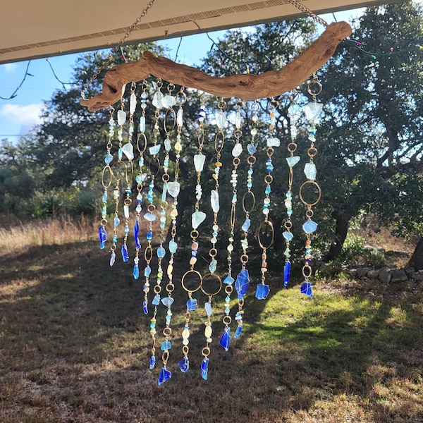 Beach Glass Window Valance Hanging W/ Ocean Theme - Etsy