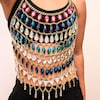 Elsa Chain Top With Shoulder Cover , Jewelry Body Chain, Burning Man ...