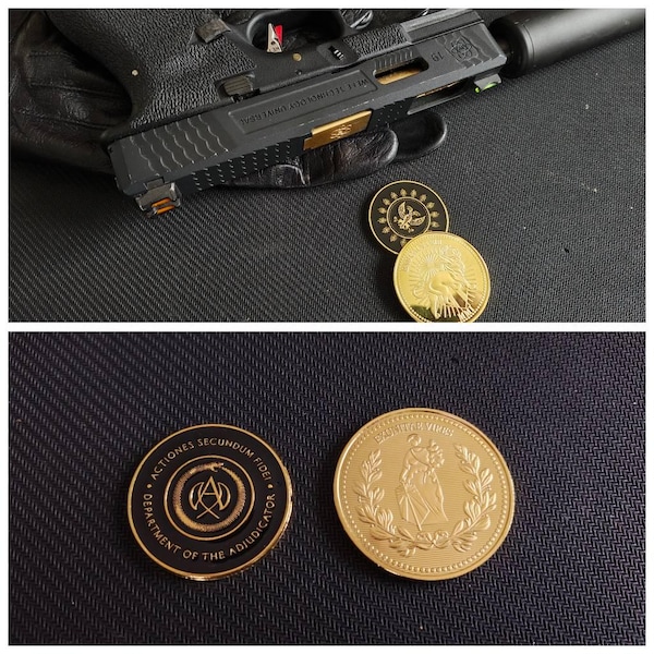 John Wick Coins - Continental Hotel Gold Coin & Adjudicator Coin - Etsy