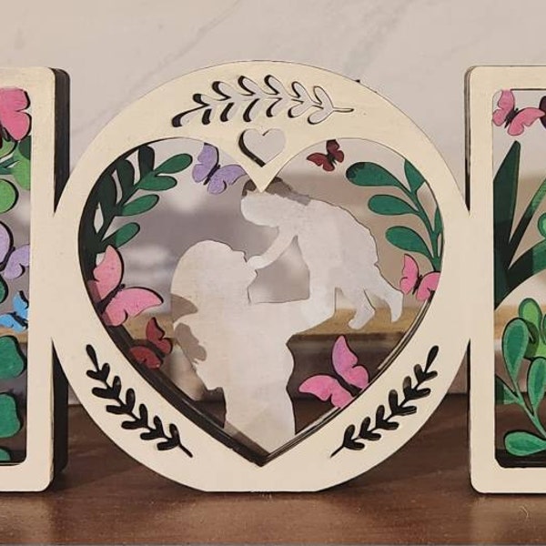 MOM DAD Laser File Mother's Day Laser Cut Files Father's Day Svg Laser ...