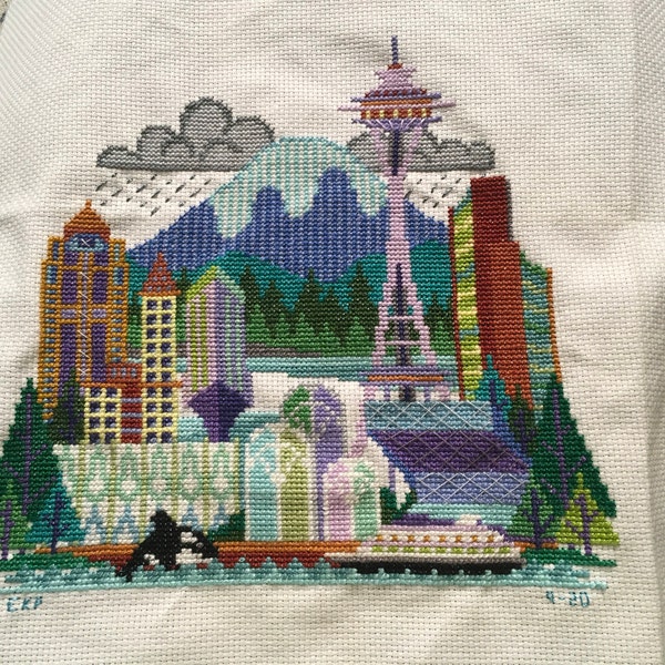 Pretty Little Seattle - Satsuma Street Modern Cross Stitch Pattern PDF ...