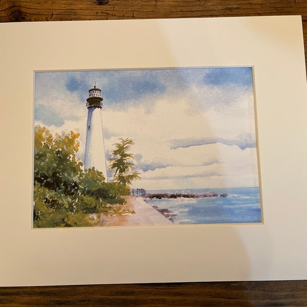 Cape Florida Lighthouse & Jetty, Key Biscayne Florida. James Mann ...
