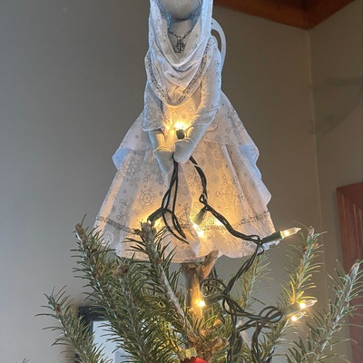 New African American Handmade Angel for Tree Top, Black Christmas Angel ...