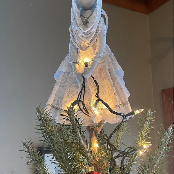 Christmas Tree Black Angel, African American Angel Tree Topper or Large ...