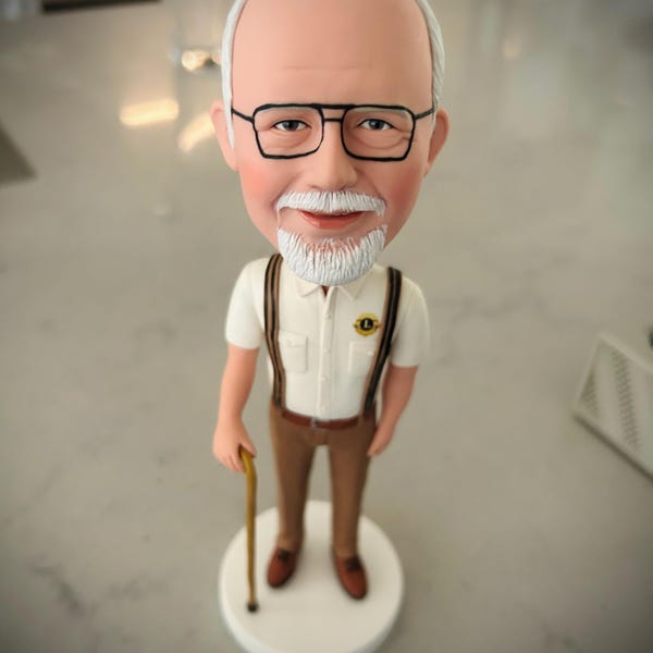 Custom Bobblehead for Dad, Grandpa, Old Man, Professor, Colleague ...