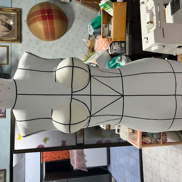 Custom Made-to-measure DIY Stuffed Dress Form Mannequin Sewing Pattern ...