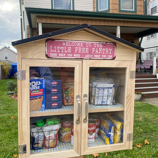 Little Pantry Sign - Food Community Share Pantry Sign - Food Sharing ...