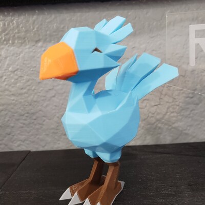 Final Fantasy Chocobo Lowpoly 3D Print - Etsy
