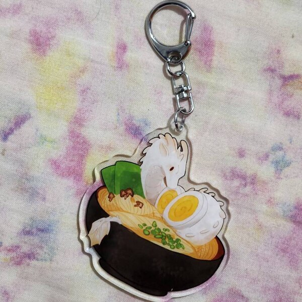 Boba Dragon Acrylic Keychain - Etsy