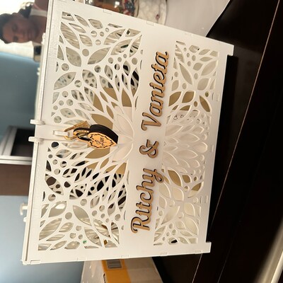 Black and Gold Card Box Gothic Wedding Card Box - Etsy