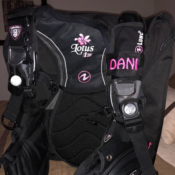 Personalized Embroidered Scuba BCD Name Tag Badge - Etsy