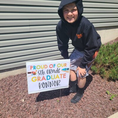 5th Grade Graduate Yard Sign, Elementary Graduation Sign, 5th Grade ...