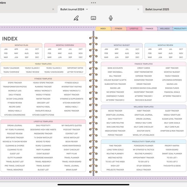 Digital Note Taking Goodnotes Notability Template College Student ...