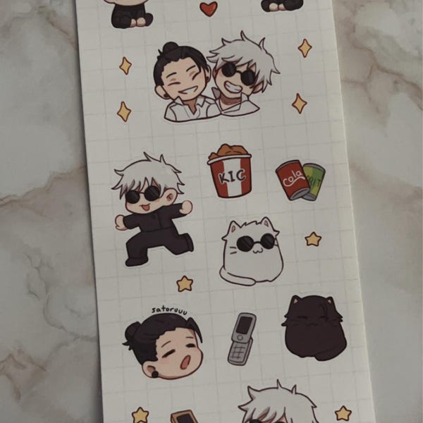 Black Butler Stickers Kuroshitsuji Ciel, Sebastian, Grell, Undertaker ...