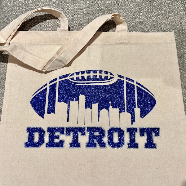 Detroit Football Inspired Design Fan Art With Skyline for Printing ...