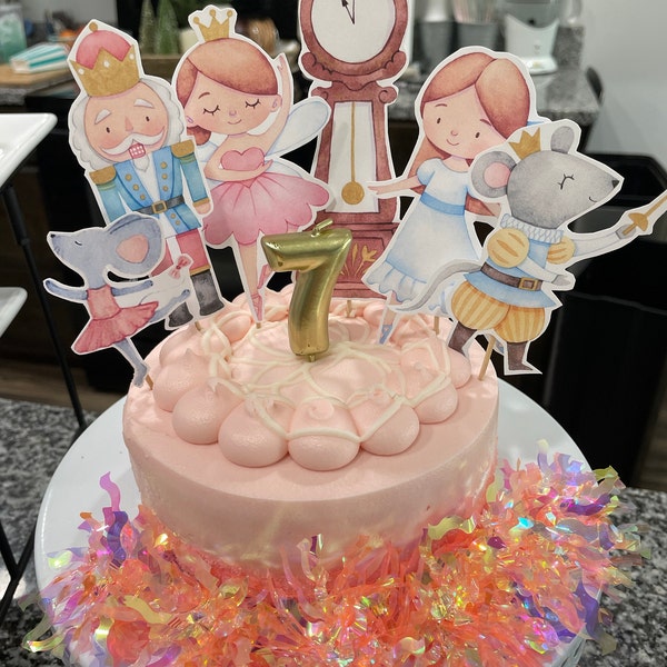 Nutcracker Ballet Christmas Watercolor Clipart, Classic Xmas Story PNG ...