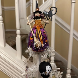 Johanna Parker Batty BAT HALLOWEEN Tree Topper Glitter & Glammed up 6 ...
