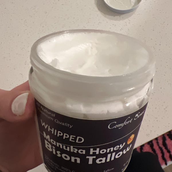 BEE POLLEN Manuka Honey & Bison Whipped Tallow Cream With 850MGO Manuka ...