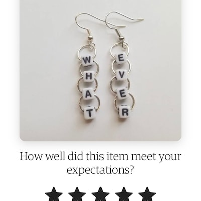Custom Word Earrings Made to Order Earrings Words and - Etsy