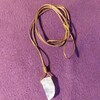 Raw Natural Indian Agate Crystal Shard Necklace. High Grade Crystal ...