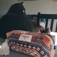 Joséphine Blue Pencil Case - Etsy UK