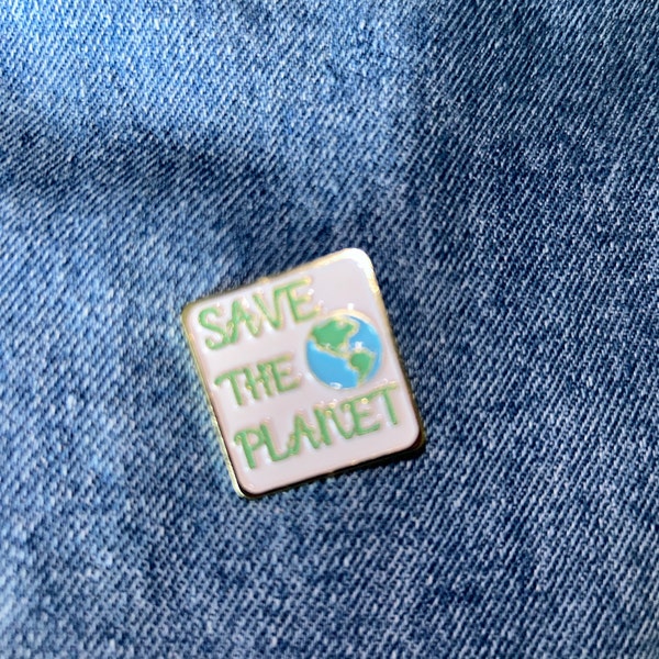 Save the Planet Lapel Pin Climate Change Activism Enamel Badge Pins - Etsy
