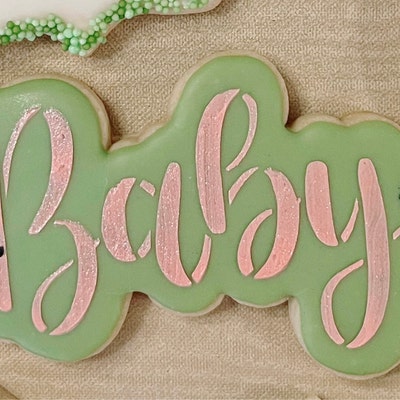 Baby Plaque Stencil Made for CCK500 Baby Plaque Cookie Cutter Perfect ...