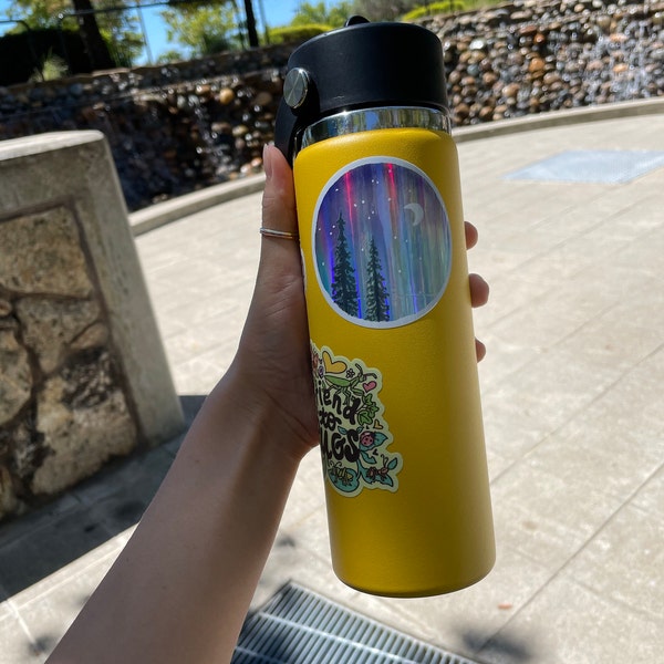 Mountain Sticker, Watercolor Sticker, Ice Sticker, PNW Sticker, Vinyl ...