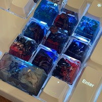Epoxy Resin Artisan Keycap Custom Keycaps Botanical Keycaps - Etsy Hong ...