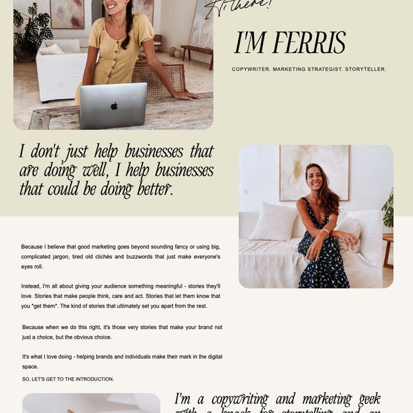 Bold Media Kit Canva Template, Rate Card, Instagram Media Kit Template ...