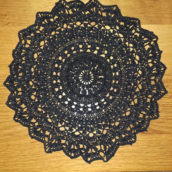 Pattern With Photo Tutorial for Crochet Doily Rozita. PDF Crochet Doily ...