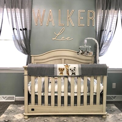 Nursery Name Sign, , Nursery Sign, Over Crib Sign, Nursery Letters ...