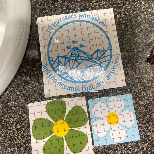 Retro Block Flower Decal | Car Window Decal | Daisy Vintage Retro Decal ...